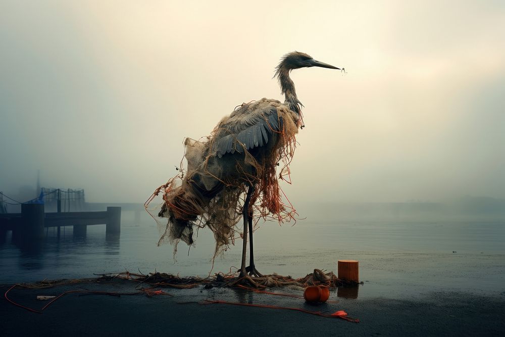 Sea bird struck net animal | Premium Photo - rawpixel