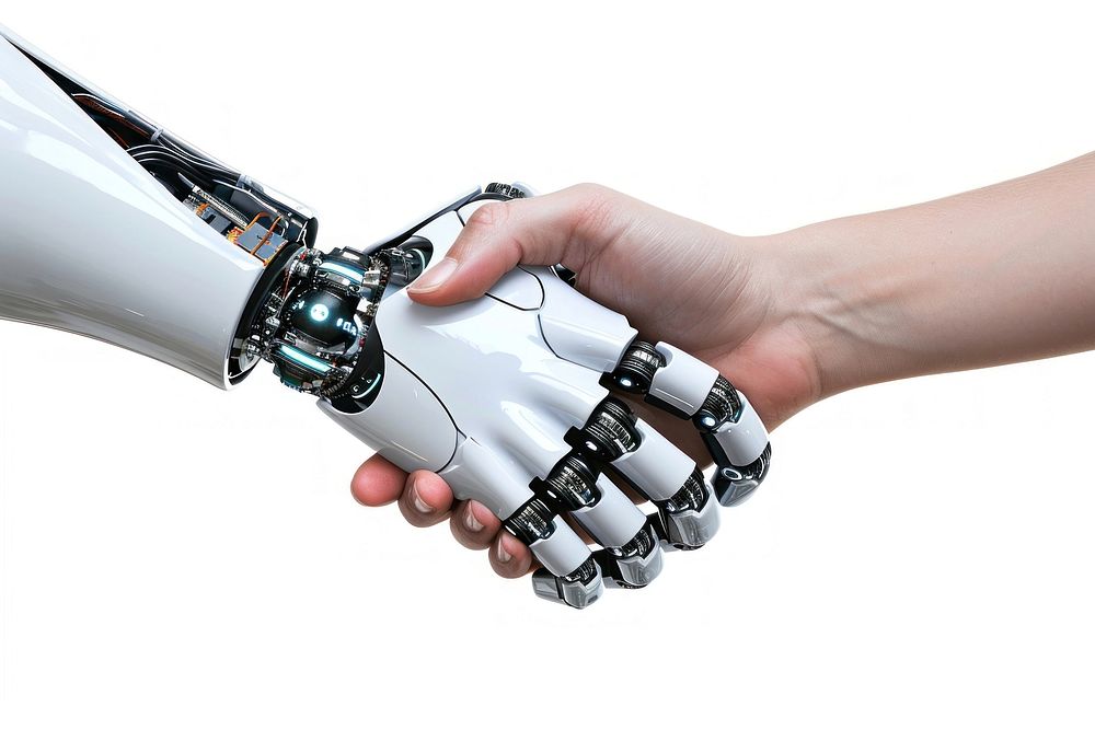 Robot hand shaking human hand | Free Photo - rawpixel