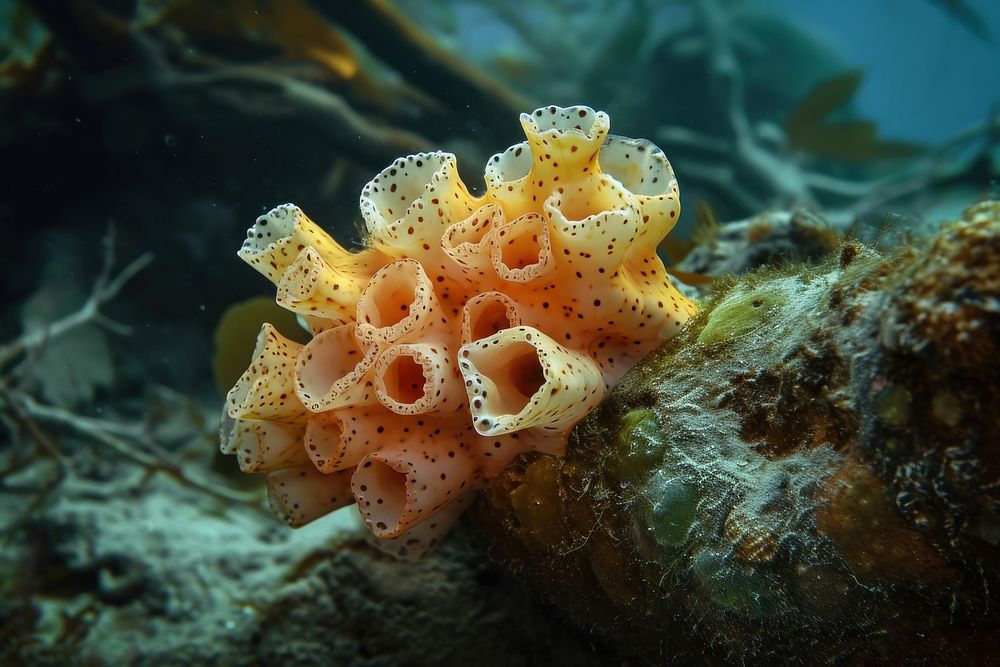 Underwater photo sea sponge animal | Premium Photo - rawpixel