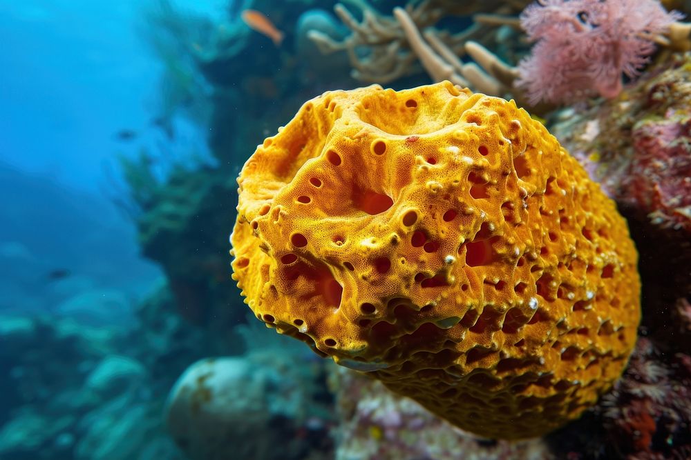 Underwater photo sea sponge animal | Premium Photo - rawpixel
