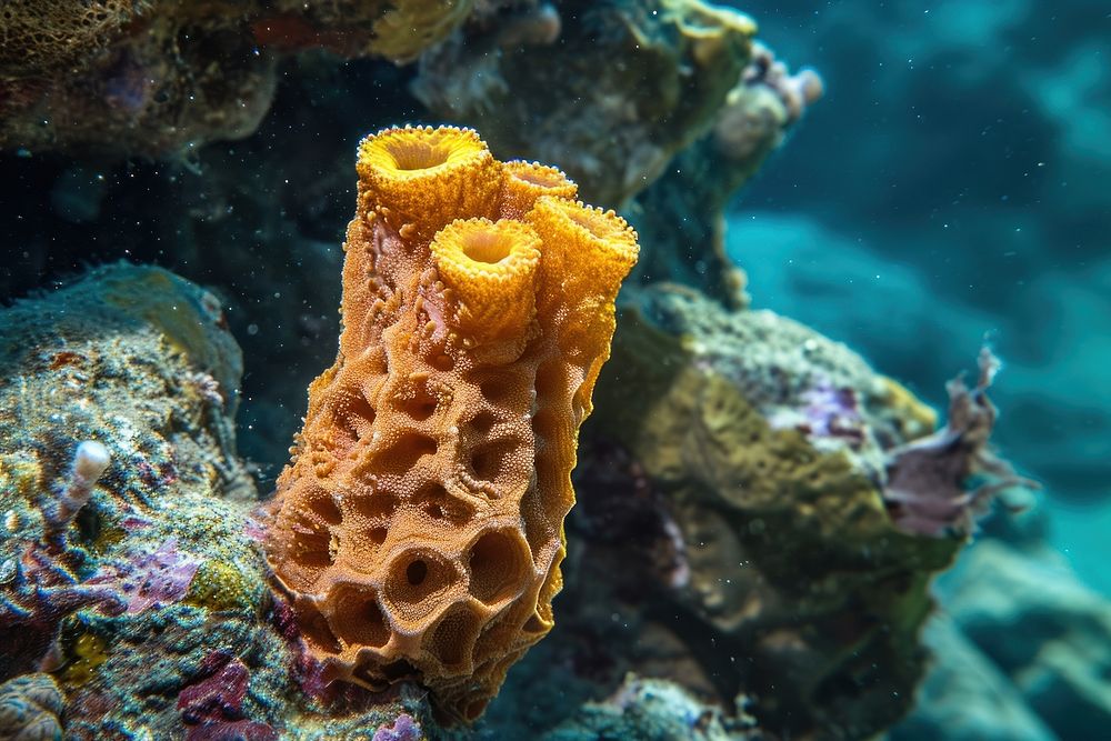 Underwater photo sea sponge animal | Premium Photo - rawpixel
