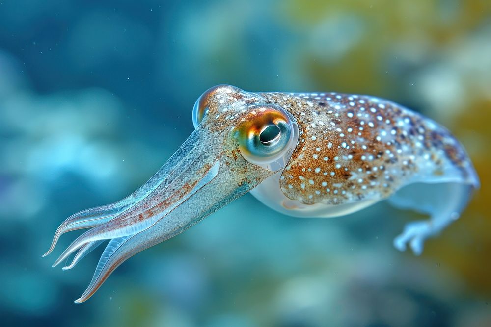 Underwater photo squid animal marine | Premium Photo - rawpixel