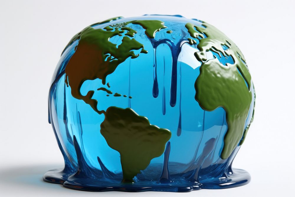 Melting earth sphere planet globe. | Premium Photo Illustration - rawpixel