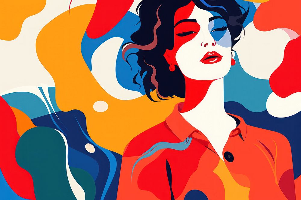 Women abstract painting pattern. | Premium Photo Illustration - rawpixel