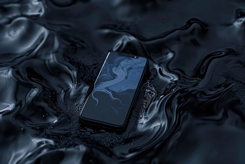 Smartphone floating air black electronics | Free Photo Illustration ...