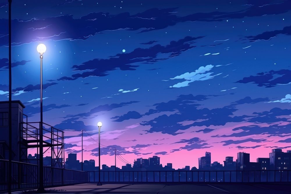 Night sky architecture cityscape. | Premium Photo Illustration - rawpixel