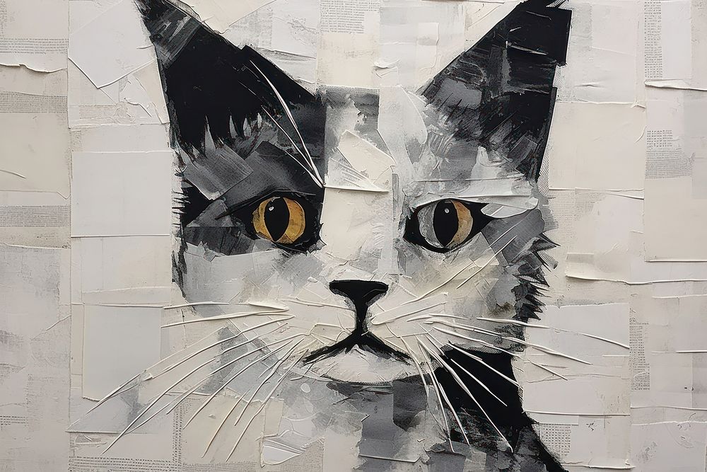 Cat art collage animal. | Premium Photo Illustration - rawpixel