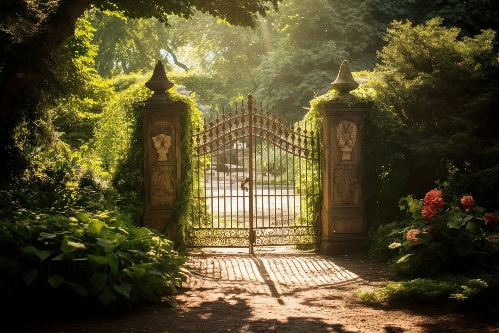 Park garden gate architecture. | Premium Photo - rawpixel