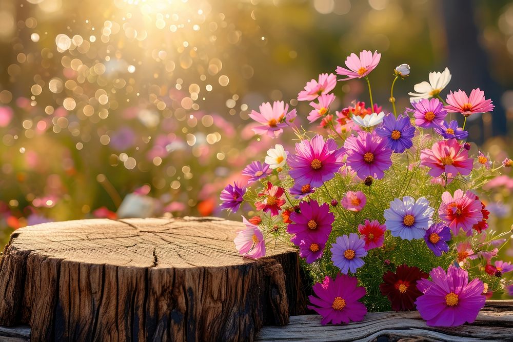 Simple 3D flower field background | Premium Photo - rawpixel