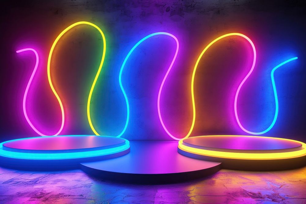 Neon background light illuminated creativity. | Premium Photo - rawpixel