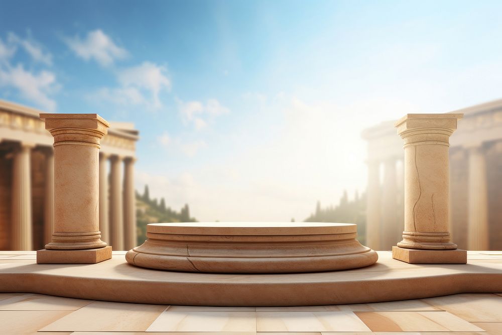 Greek temple architecture column spirituality. | Free Photo - rawpixel