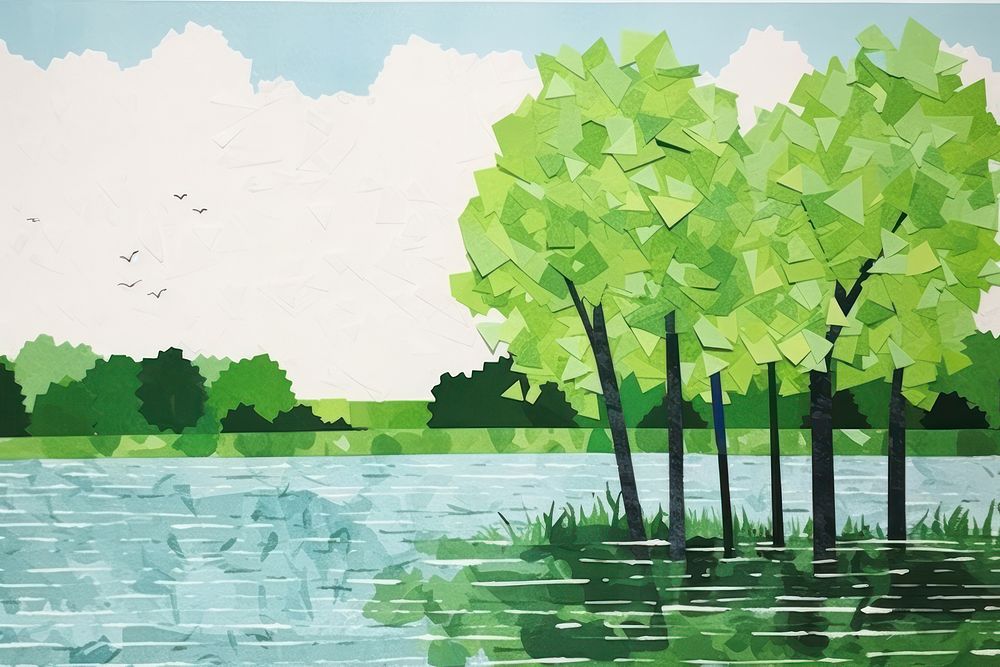 Green tree art outdoors. | Free Photo Illustration - rawpixel
