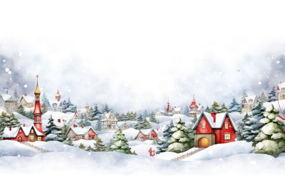 Christmas theme border outdoors winter | Premium Photo Illustration ...