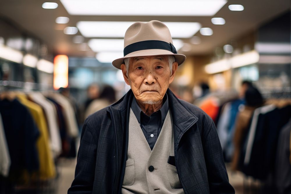 Korean old male portrait shopping | Free Photo - rawpixel
