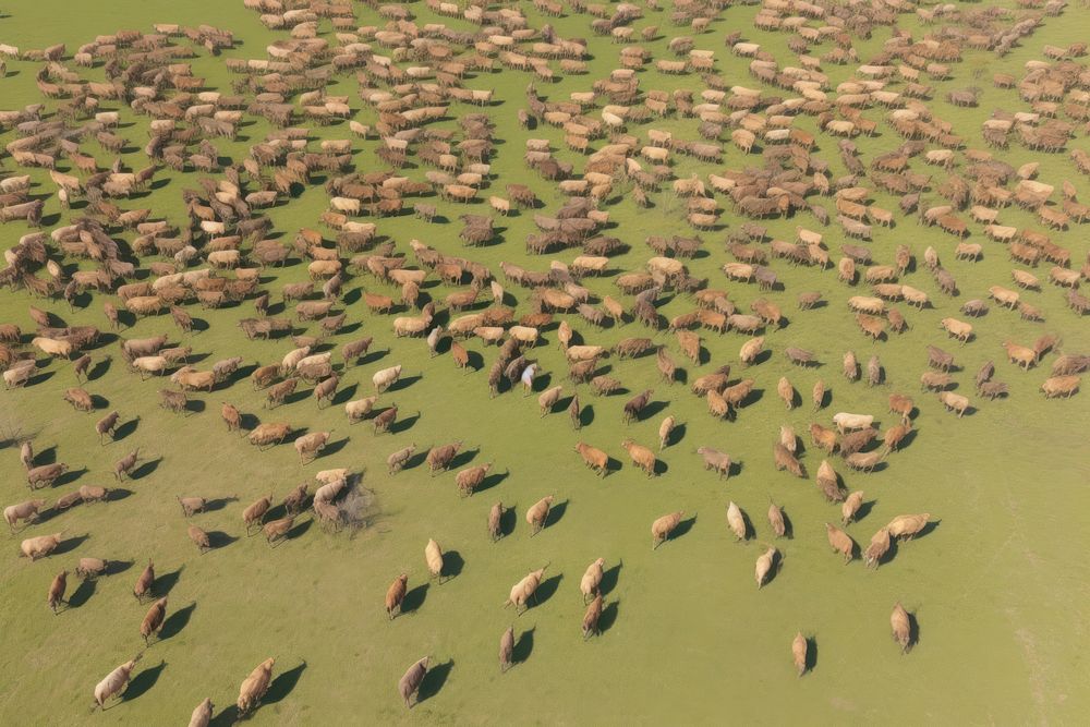 Aerial view cows field backgrounds | Premium Photo - rawpixel