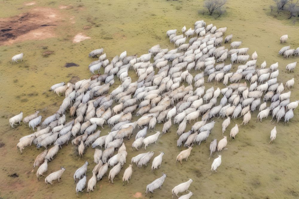 Aerial view cows field backgrounds | Free Photo - rawpixel