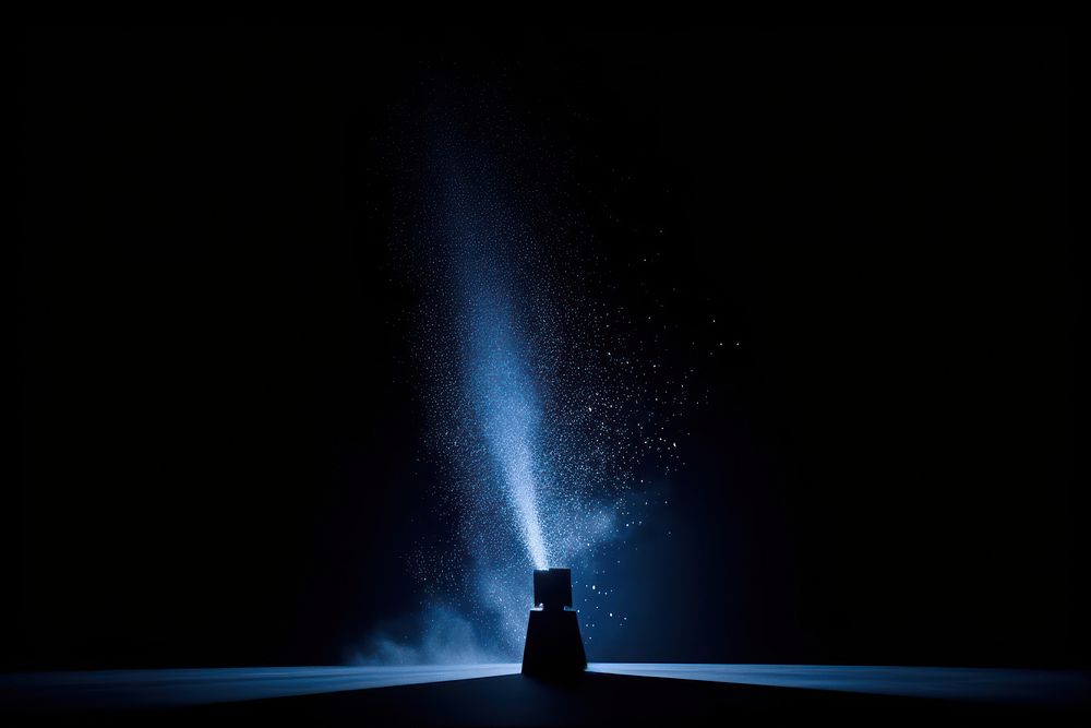 Blue Spotlight Particles Illuminating Stage | Premium Photo - rawpixel