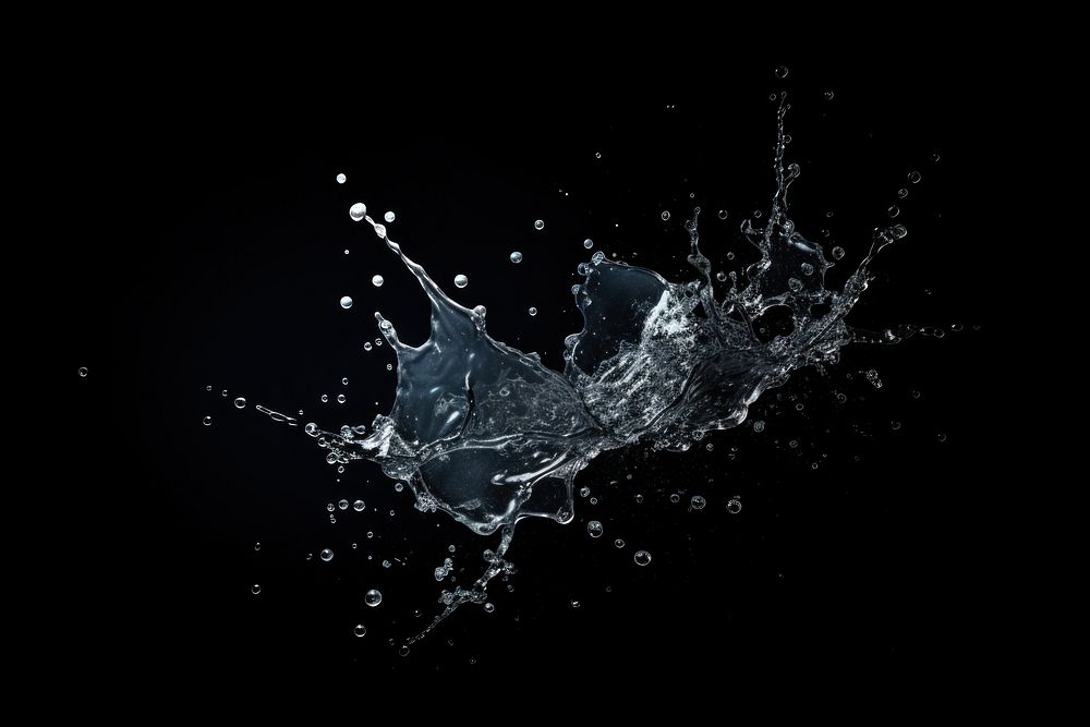Water splash isolated backgrounds black | Free Photo - rawpixel