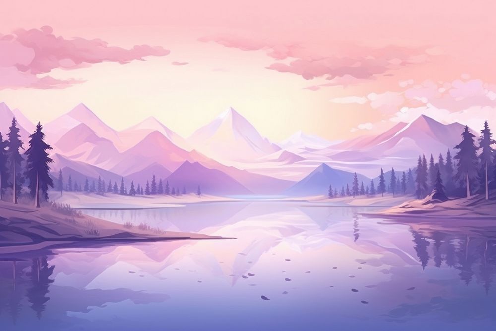 fancy Lake view landscape panoramic | Premium Photo Illustration - rawpixel