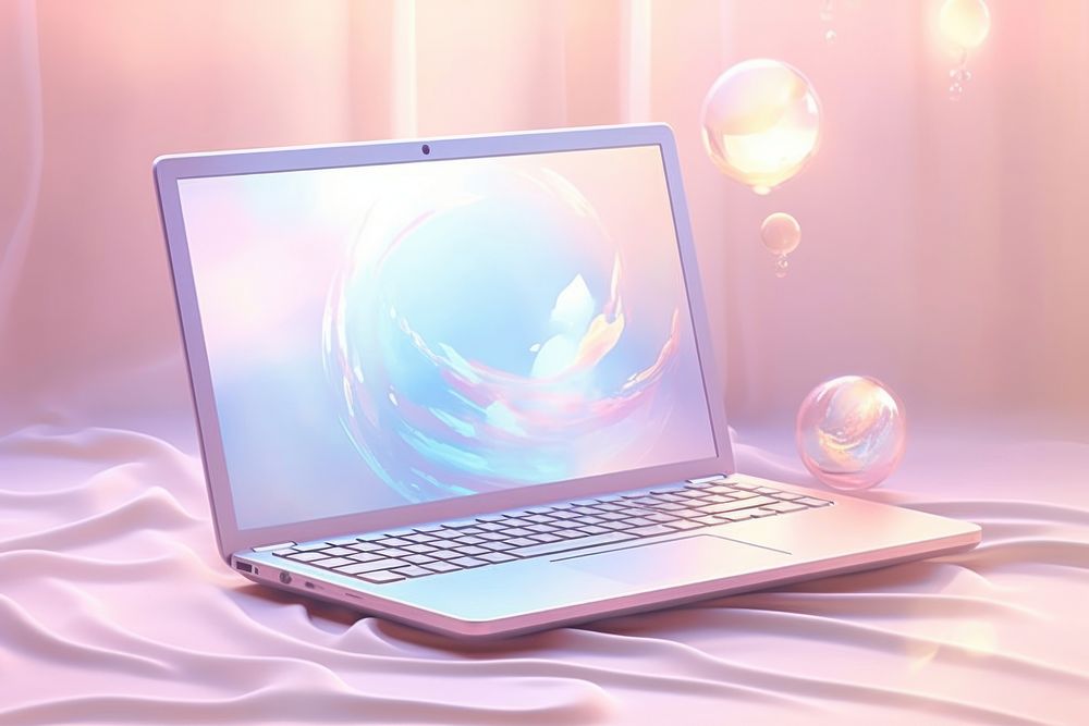 A laptop computer portability electronics. | Premium Photo Illustration ...