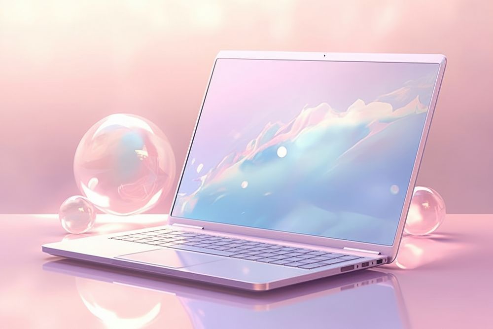 A laptop computer portability electronics. | Free Photo Illustration ...