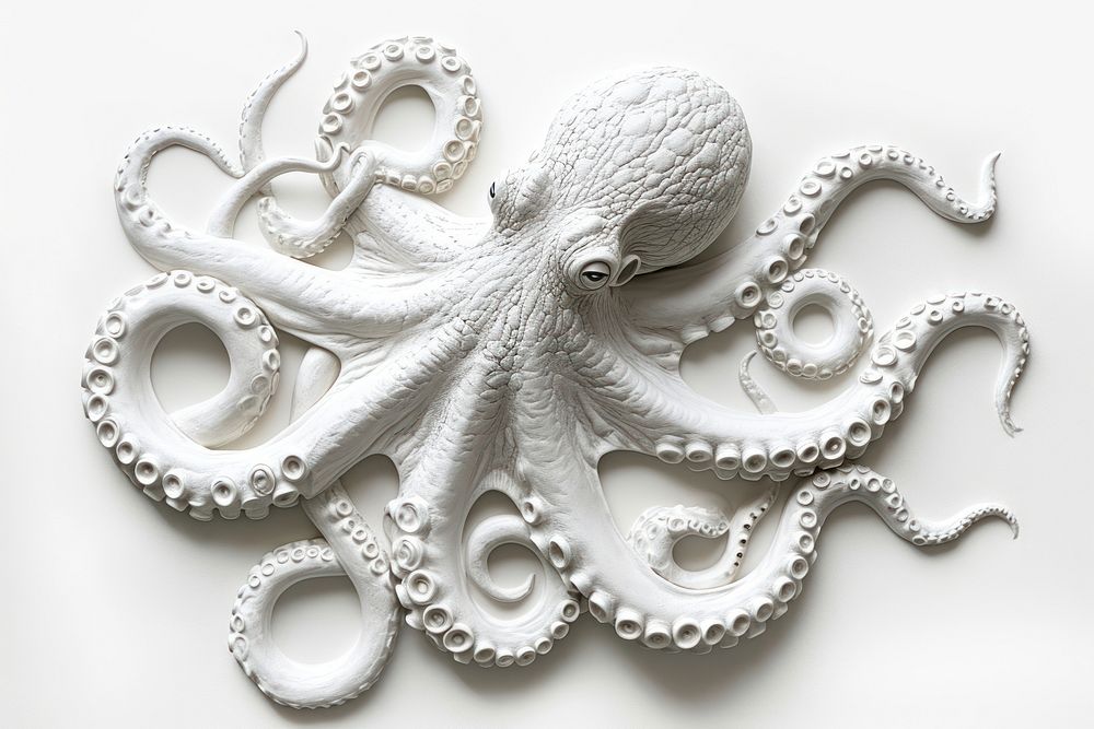 Bas-relief octopus sculpture texture animal | Premium Photo - rawpixel