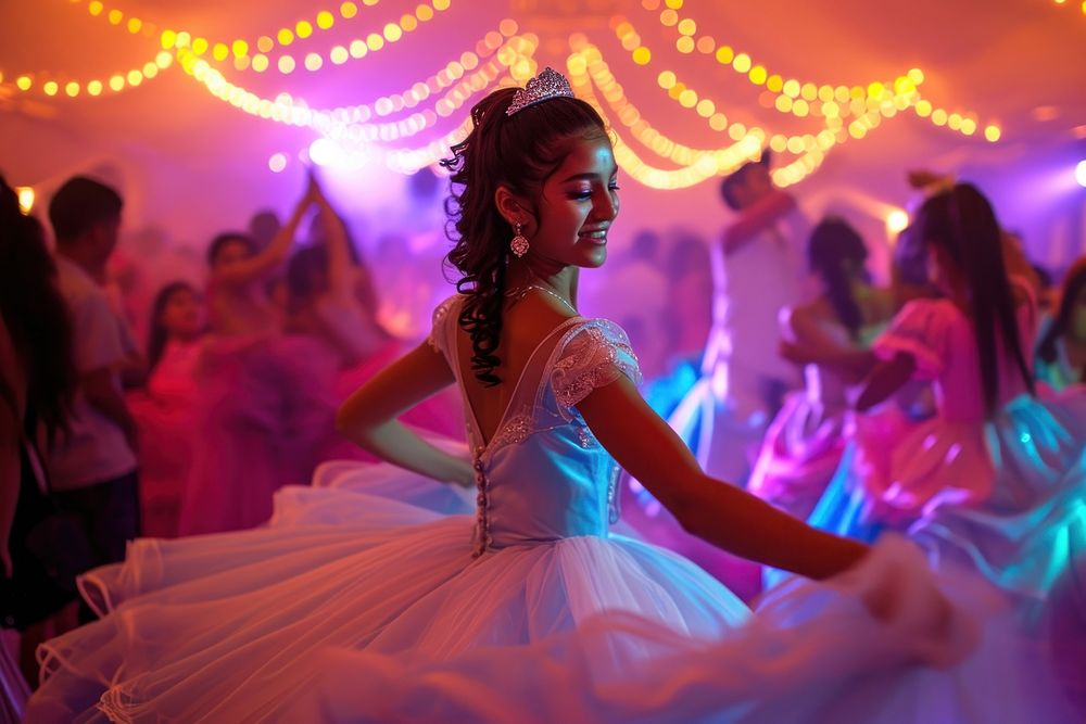 Dancing celebration quinceañera nightclub. | Free Photo - rawpixel