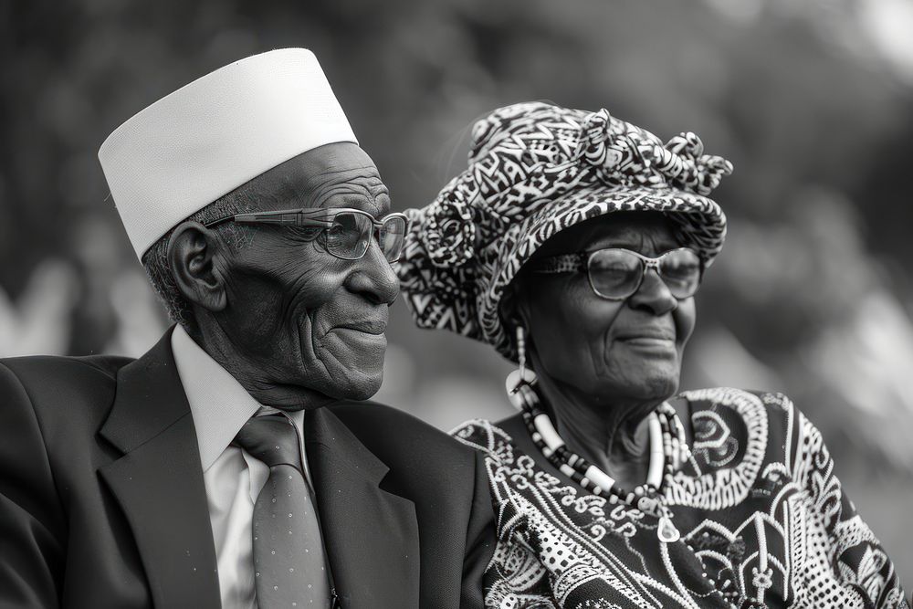 Old Kenya couple portrait glasses | Free Photo - rawpixel