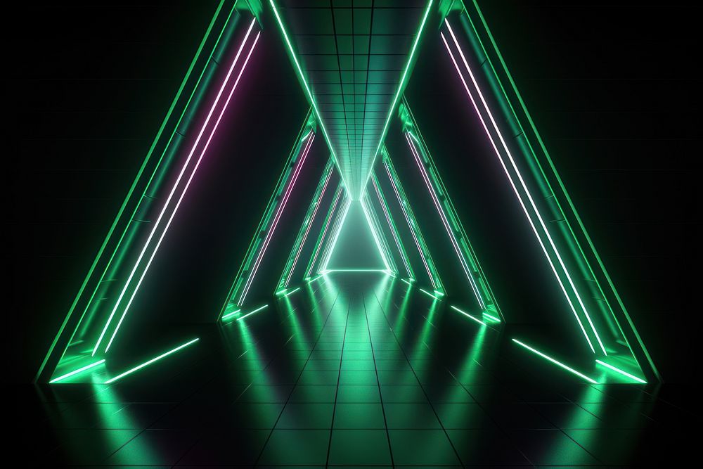 Green technology light effect synthwave | Free Photo Illustration ...