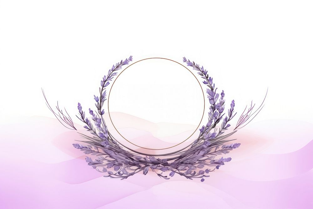 Illustration hand drawn Lavender frame | Free Photo Illustration - rawpixel