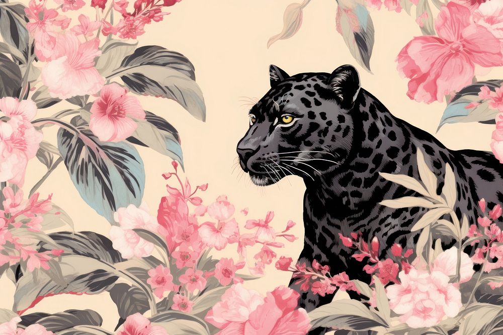 Toile panther border leopard animal | Premium Photo Illustration - rawpixel