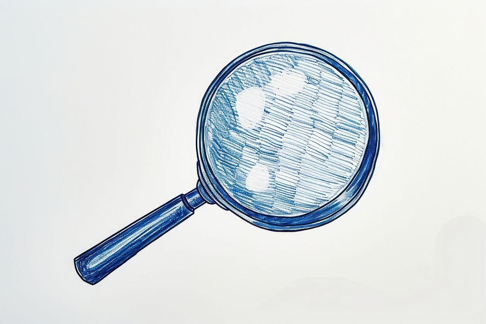 Drawing magnifying glass sketch racket | Free Photo Illustration - rawpixel