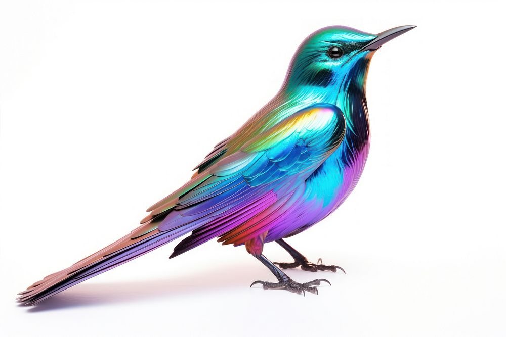 Bird iridescent animal beak white | Free Photo Illustration - rawpixel