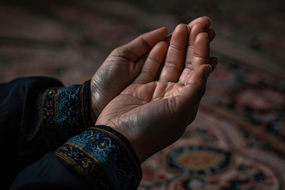 Muslim hands praying lifted hand | Free Photo - rawpixel