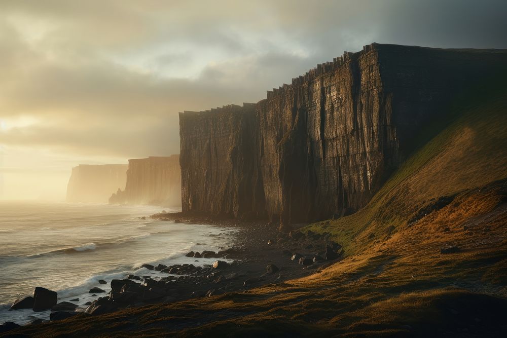 Cliff morning landscape outdoors nature. | Premium Photo - rawpixel