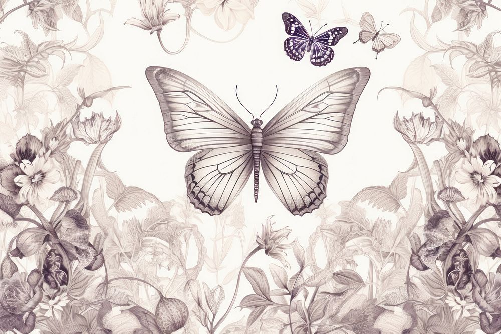 Insect pattern drawing sketch. | Free Photo Illustration - rawpixel