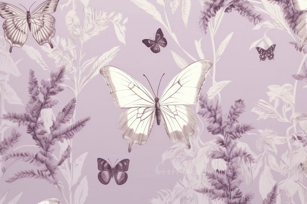 Moth wallpaper pattern sketch. | Free Photo Illustration - rawpixel
