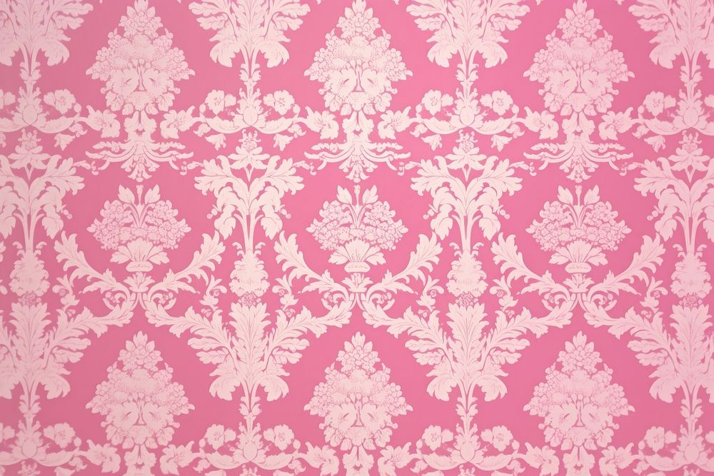 1960s vintage wallpaper pink damask | Premium Photo Illustration - rawpixel