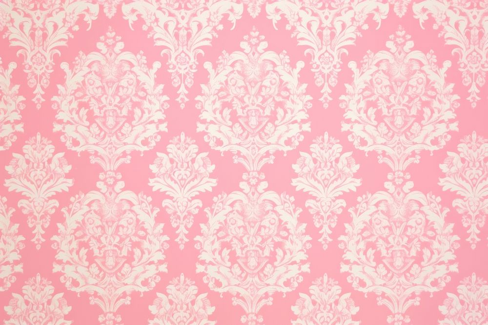 1960s vintage wallpaper pink damask | Free Photo Illustration - rawpixel