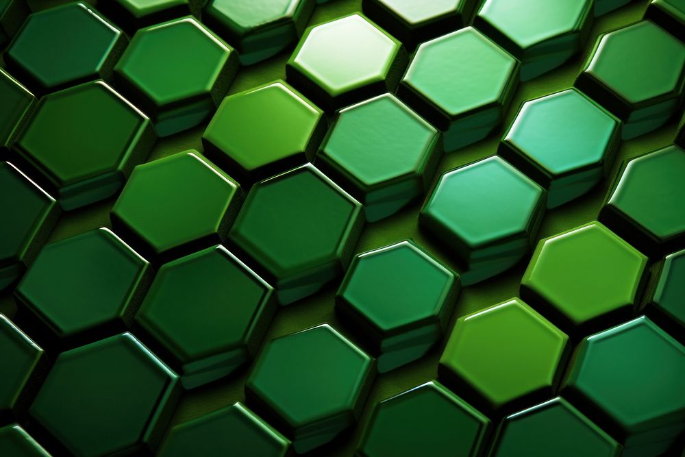 Bright hex backgrounds green abstract | Premium Photo Illustration ...