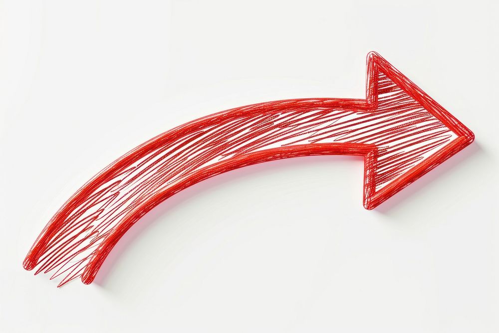 Red curve arrow symbol line | Free Photo Illustration - rawpixel