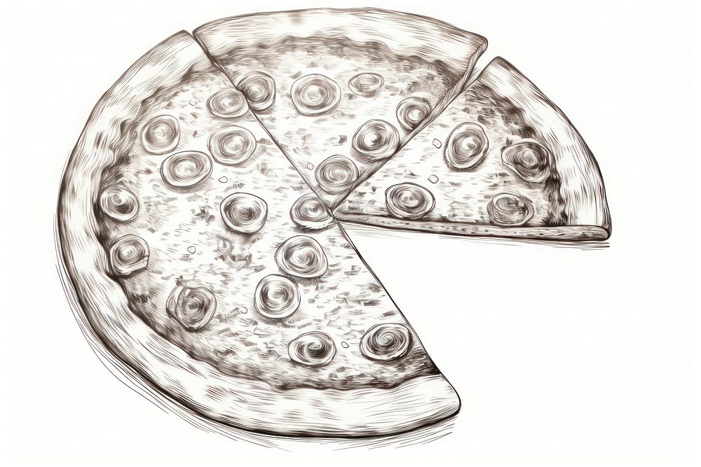 Pizza drawing sketch food. AI | Premium Photo Illustration - rawpixel