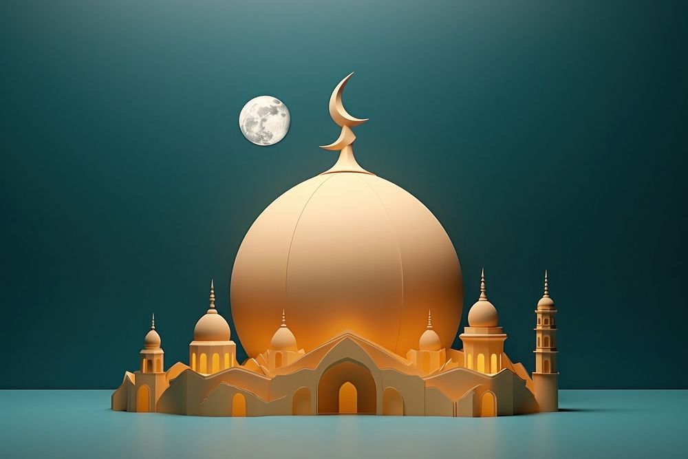 Moon architecture building night. | Premium Photo Illustration - rawpixel