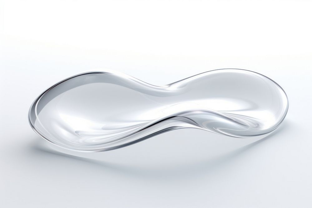 Transparent glass unique puddle shape | Free Photo Illustration - rawpixel