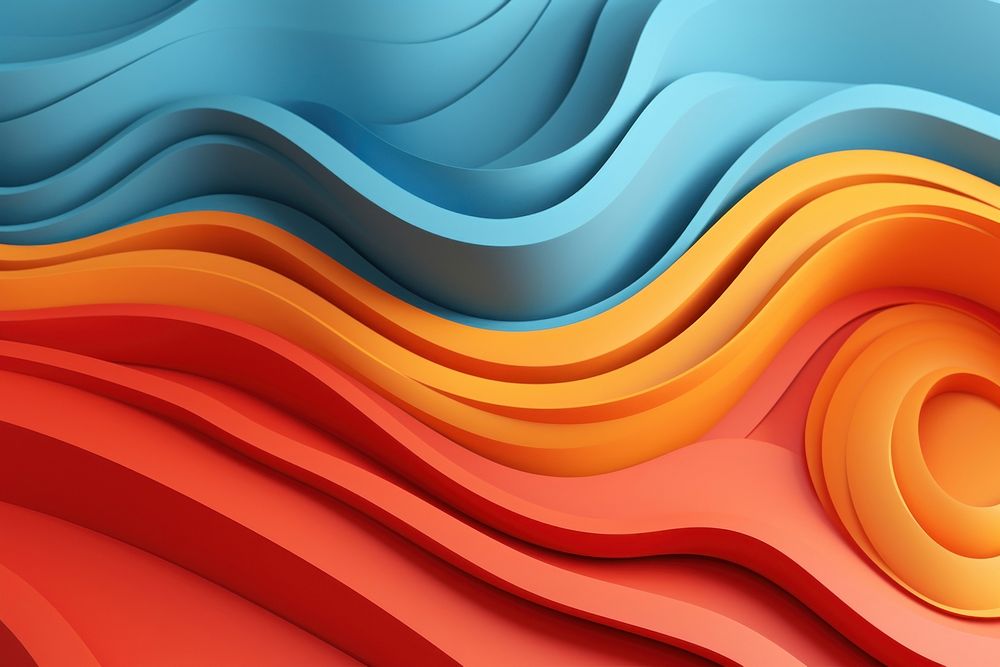 Mesmerizing 3D Abstract Multicolor Visualization | Premium Photo ...