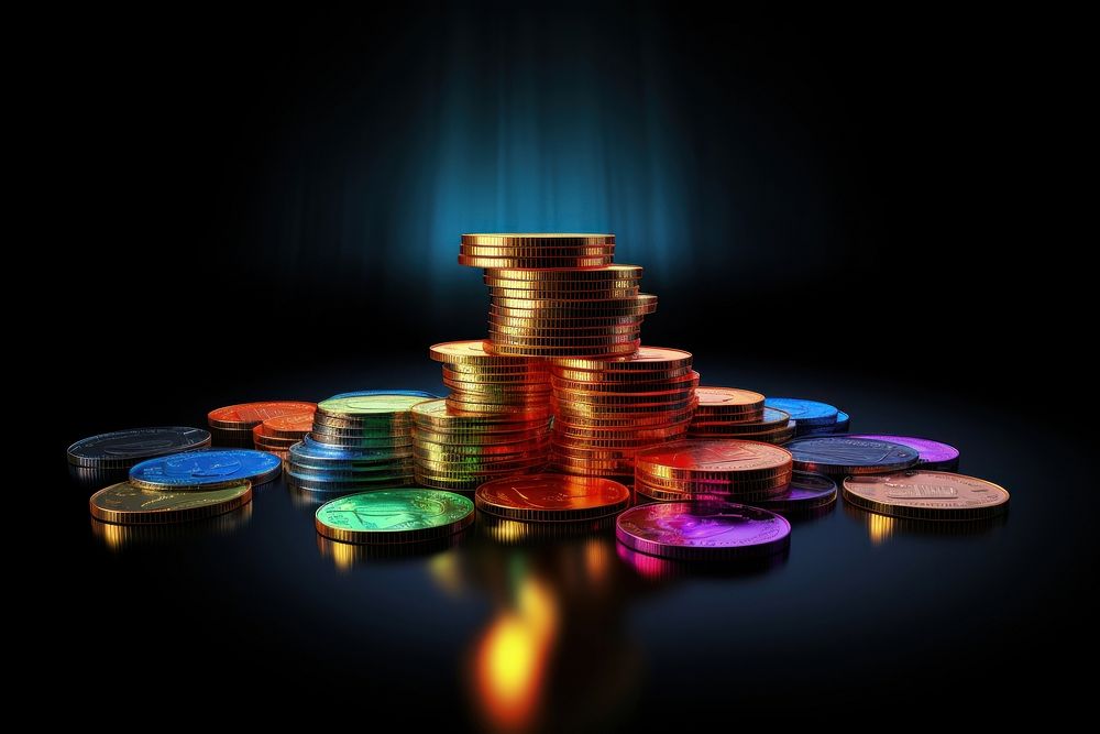 Coin coin light money | Free Photo Illustration - rawpixel