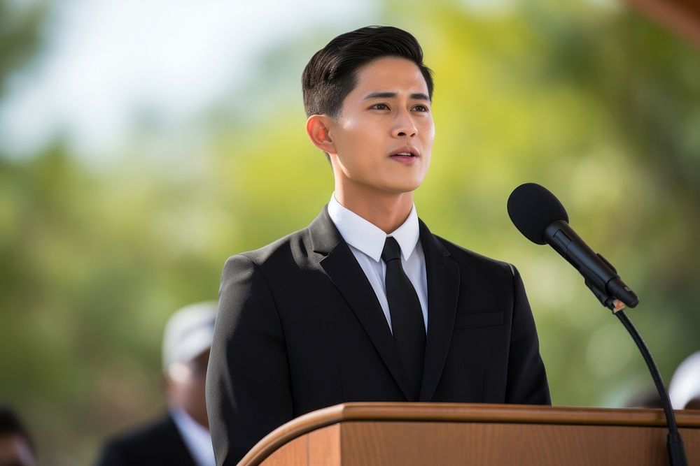 Thai men university teacher microphone | Free Photo - rawpixel