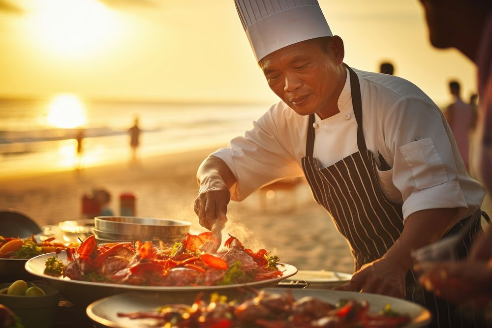 Thai chef cooking food restaurant | Premium Photo - rawpixel