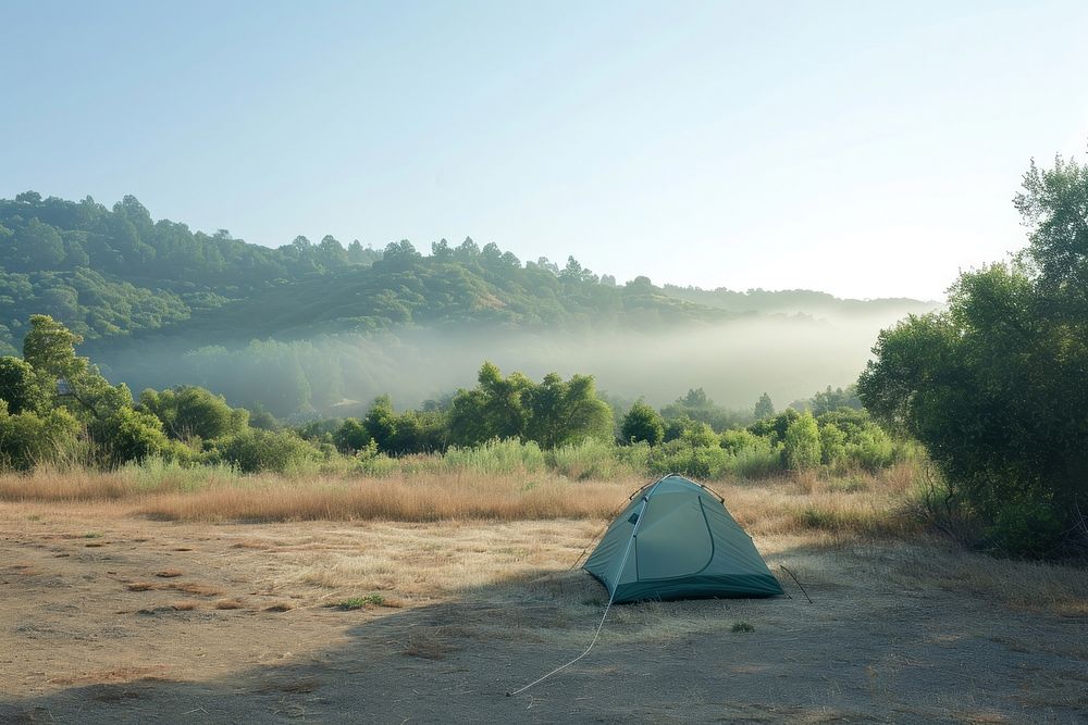 Campsite morning outdoors camping nature | Free Photo - rawpixel
