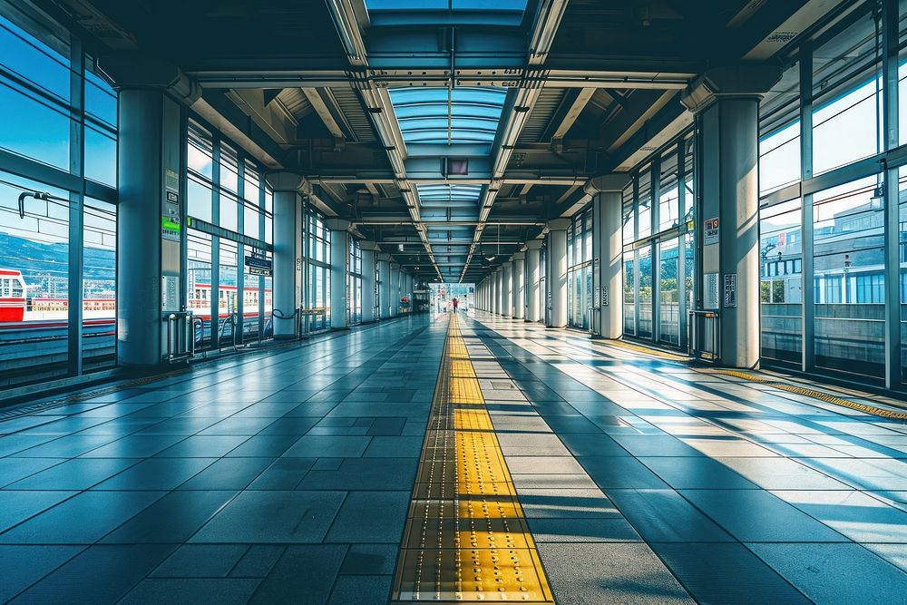 Clean and clear train station | Premium Photo - rawpixel